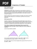 Unit 3 Lesson 2 Video Sss Sas Notes | PDF | Triangle | Elementary Geometry