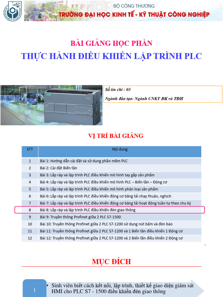 Bai 8. PLCS S71500 DIEU KHIEN DEN GIAO THONG | PDF