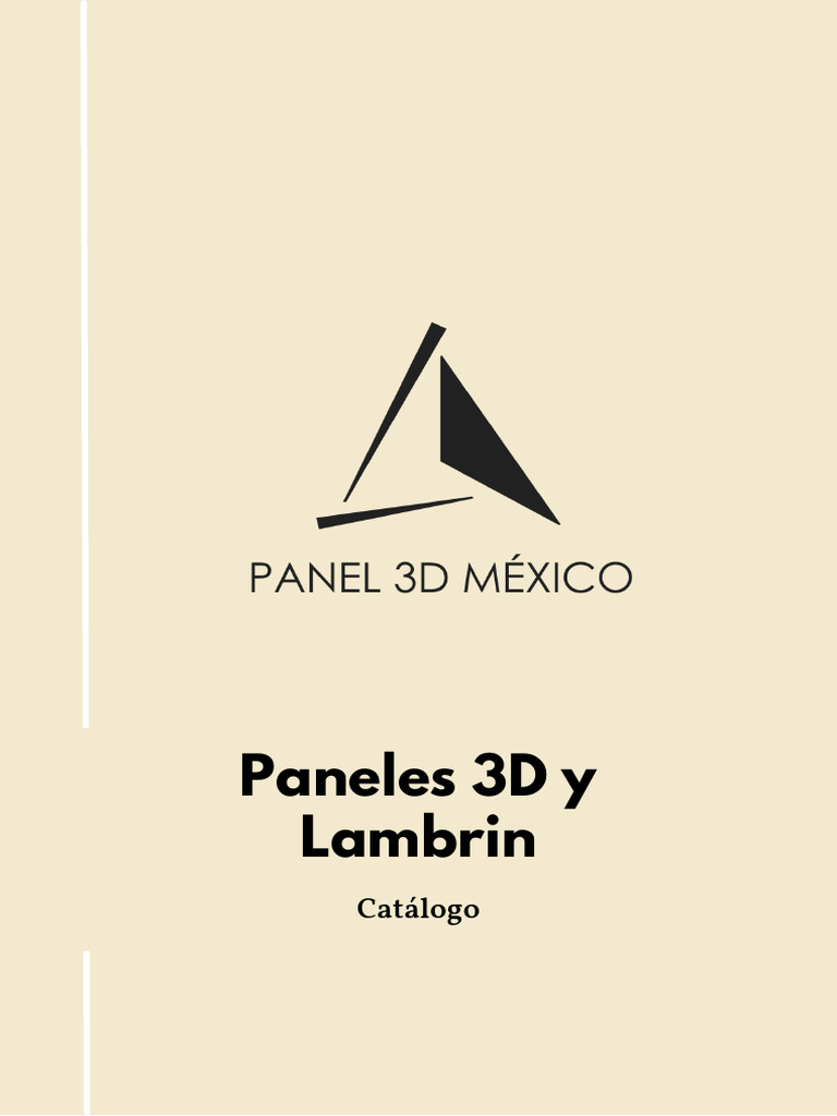 Catálogo de Paneles 3D y Lambrin | PDF
