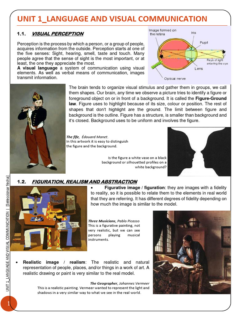 Unit - 1 - Language - and - Visual - Communication 2 | PDF ...