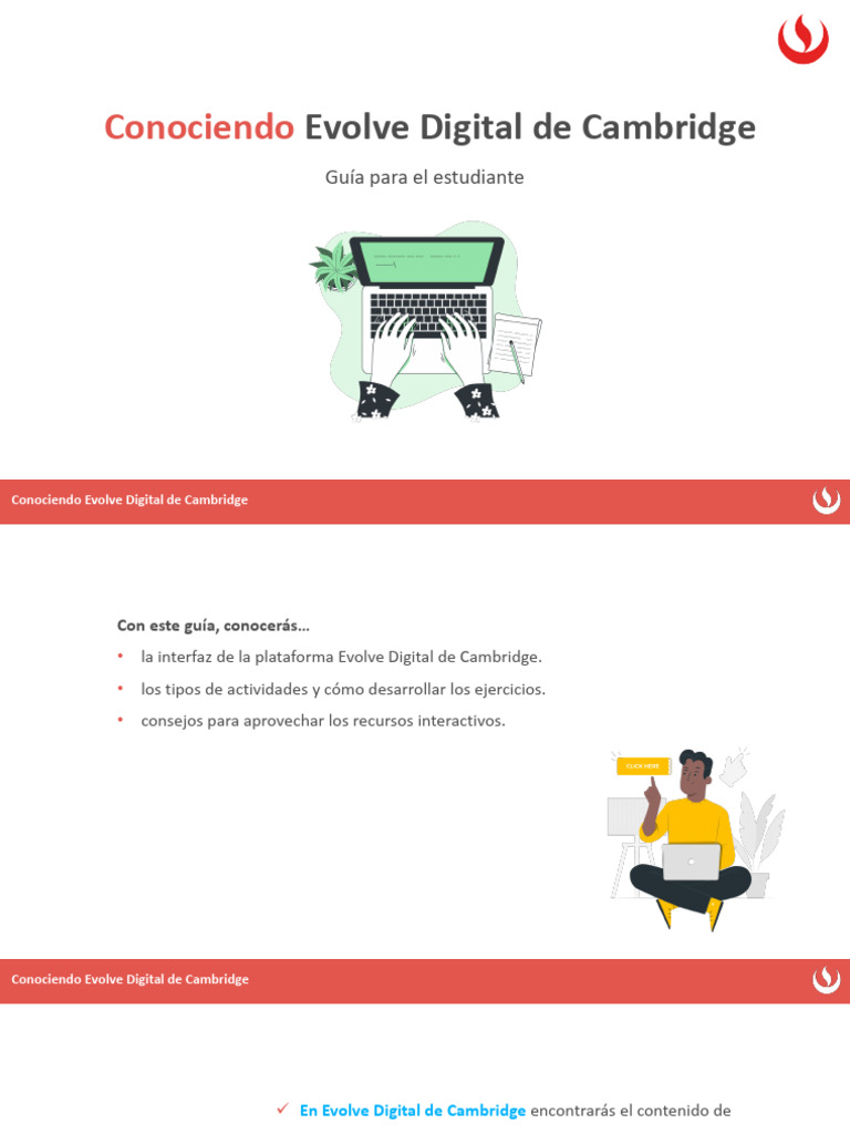 Guía de Uso de Evolve Digital Cambridge | PDF | Informática