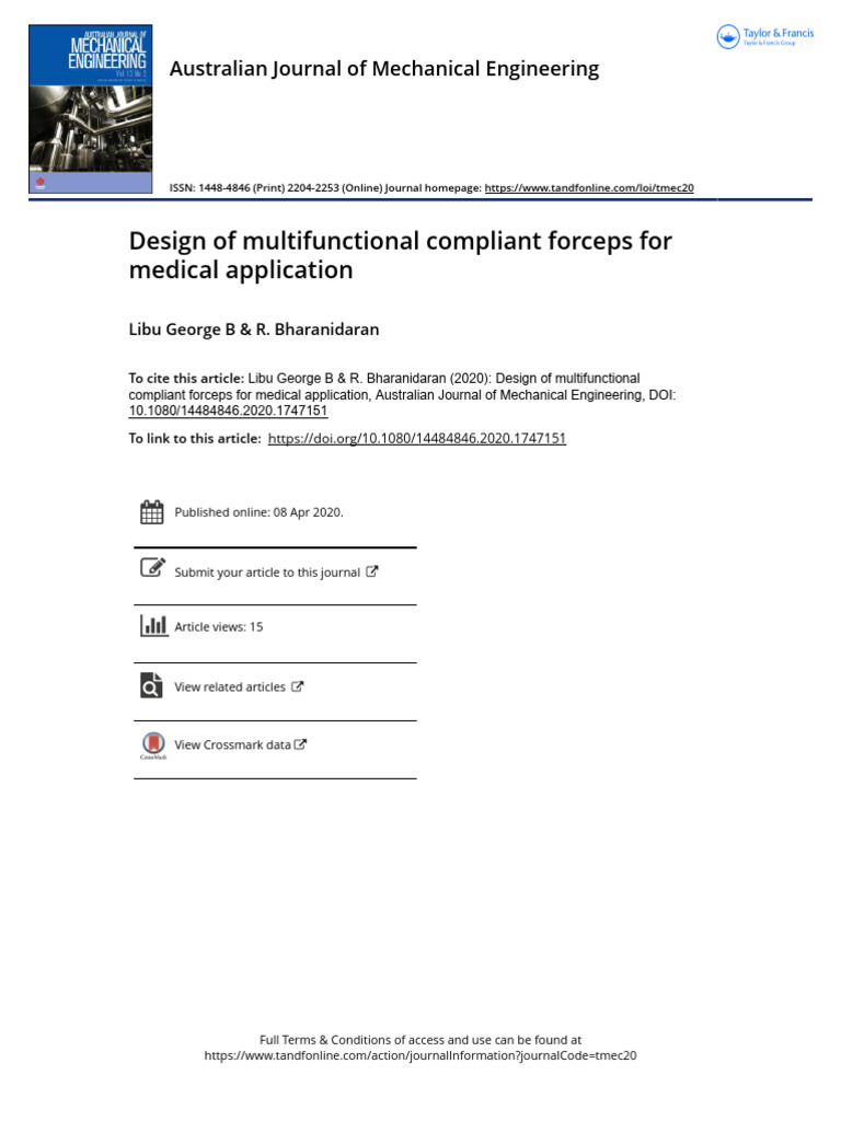 Design of Multifunctional Compliant Forceps For Medical Application ...