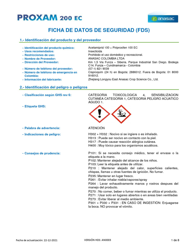 PROXAM-200-SC-Acetamiprid-100-Piriproxifen-100-EC_HDS_OCN | PDF ...