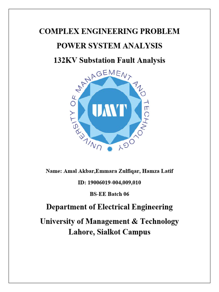 Complex Engineering Problem | PDF | Electrical Substation | Transformer