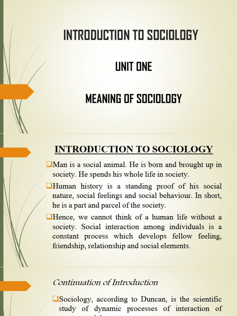 Introduction To Sociology | PDF | Sociology | Science