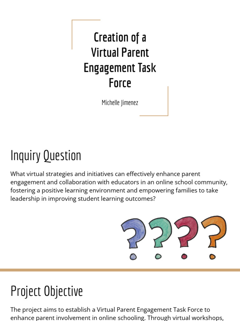 Creation of A Virtual Parent Engagement Task Force Week 11 | PDF ...