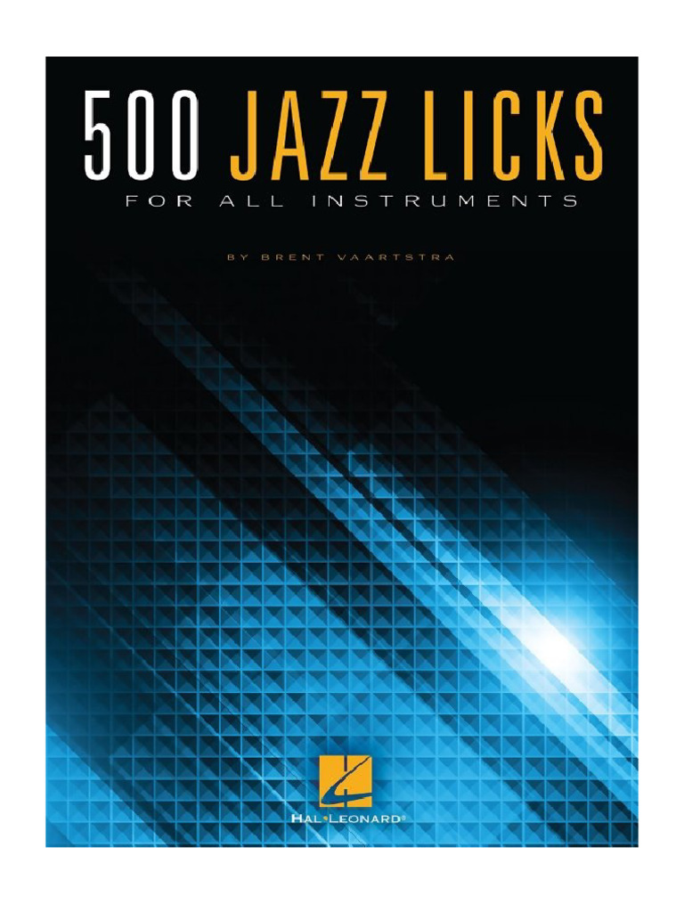 500 Jazz Licks For All Instruments | PDF | Chord (Music) | Jazz