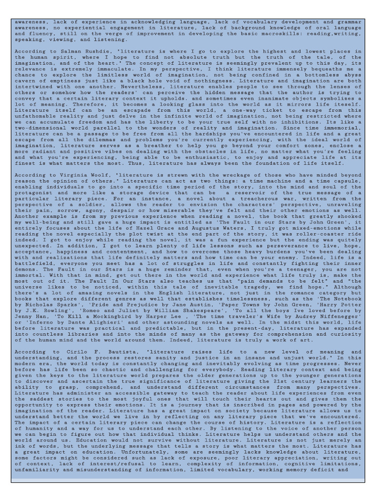 Reflection 2 A4 | PDF | Experience | Vocabulary