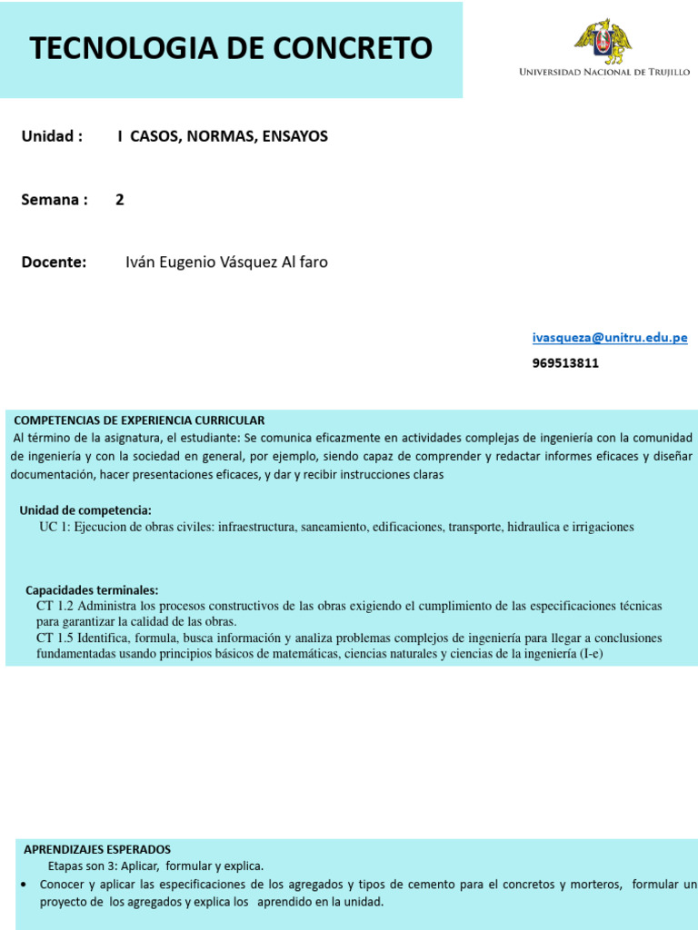 Clases 2 | PDF | Hormigón | Calidad (comercial)