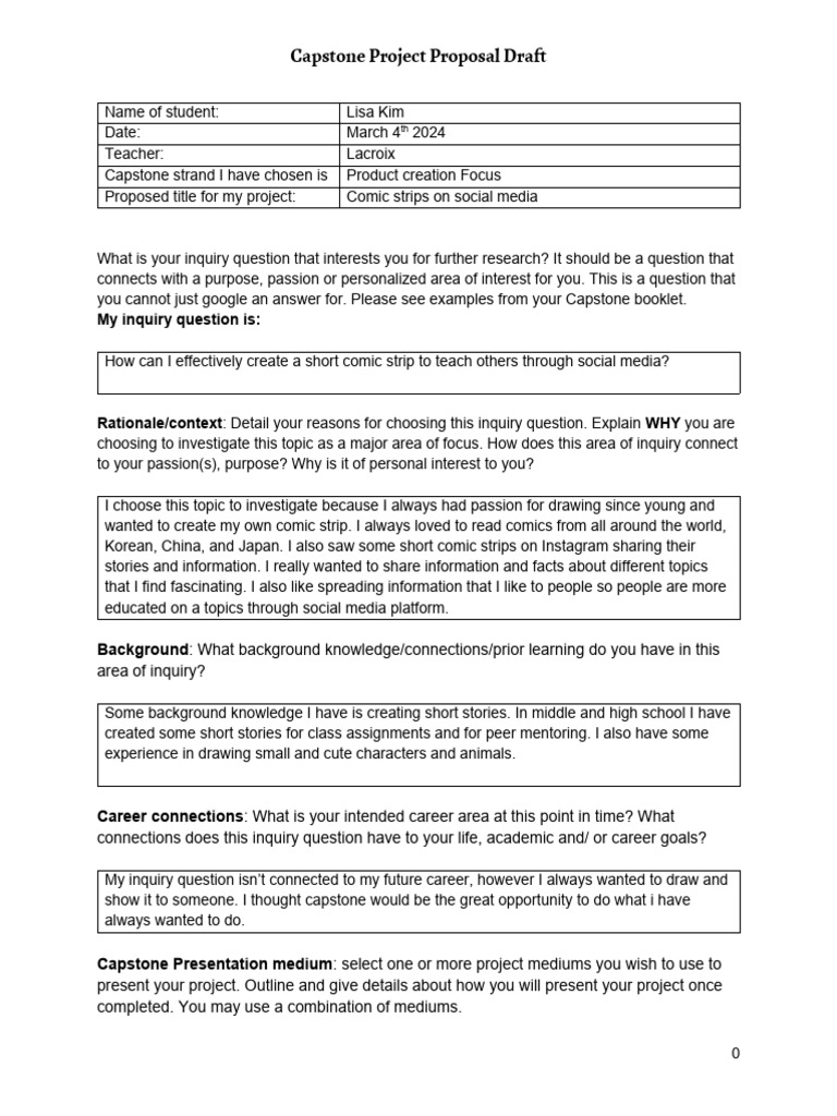 Use This One Edited Capstone Project Propos Pdf Mentorship Social Media