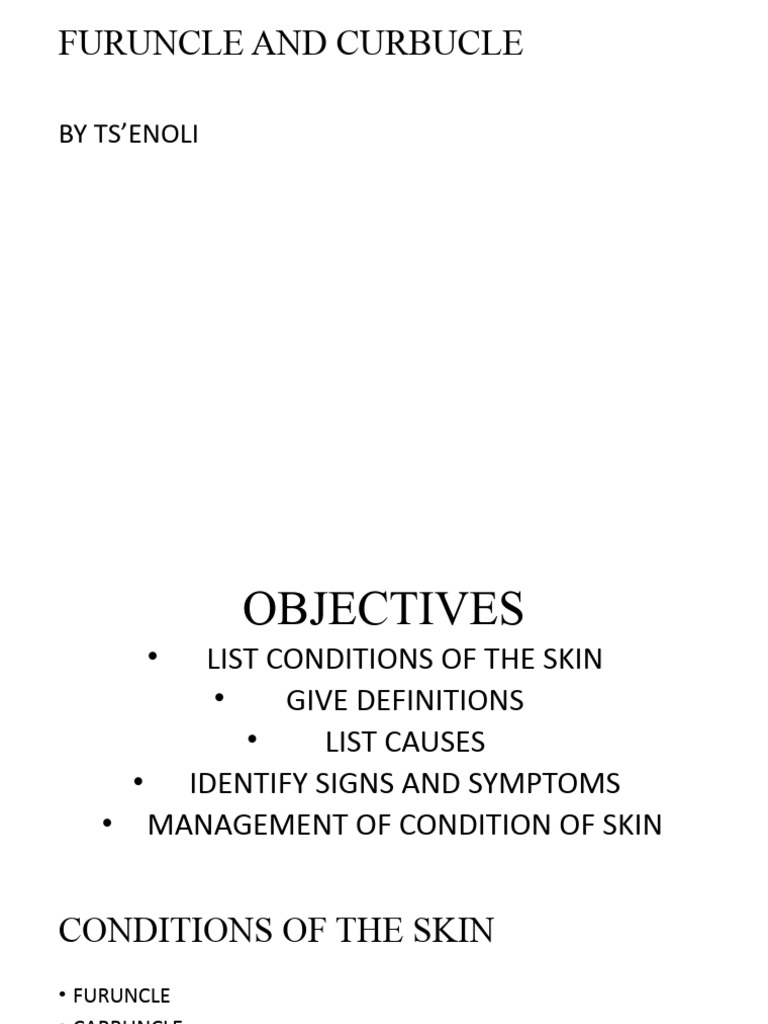 Furuncle n Carbuncle | PDF | Medicine | Medical Specialties