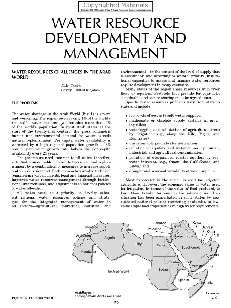 Water Resource Development and Management Water Resource Development ...