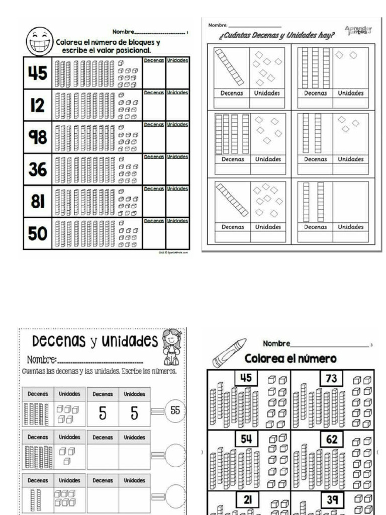 Decenas y Unidades | PDF