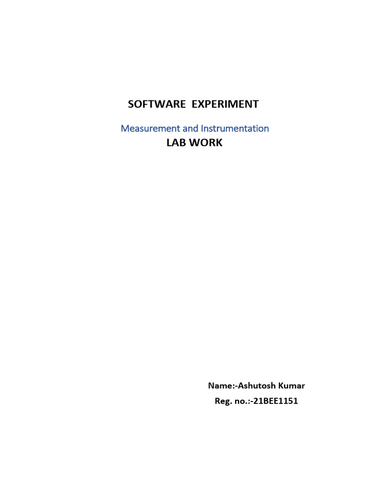 M&i Software Experiment 1 21bee1151 | PDF | Computing | Computer Science
