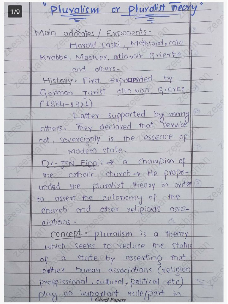 Pluralistic Theory of Sovereignty | PDF