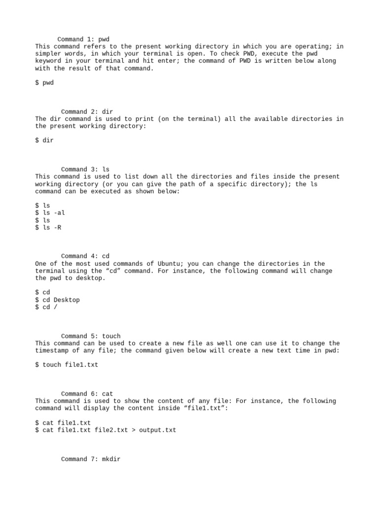 Linux | PDF | Computer File | Command Line Interface