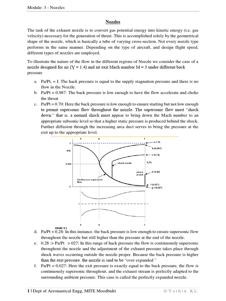 module_3_nozzles-1 | PDF | Dynamics (Mechanics) | Fluid Dynamics