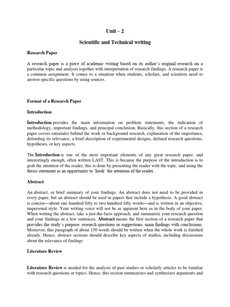 Unit 2 STW-1 | PDF | Hypothesis | Theory