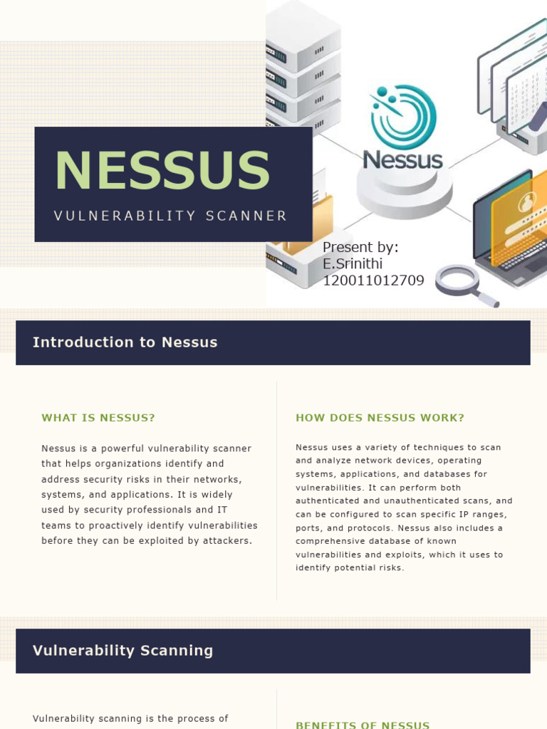 Nessus Vulnerability Scanner Overview | PDF
