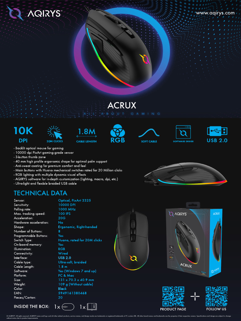 Acrux Product page EN | PDF