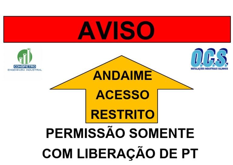 PLACA ANDAIME RESTRITO | PDF