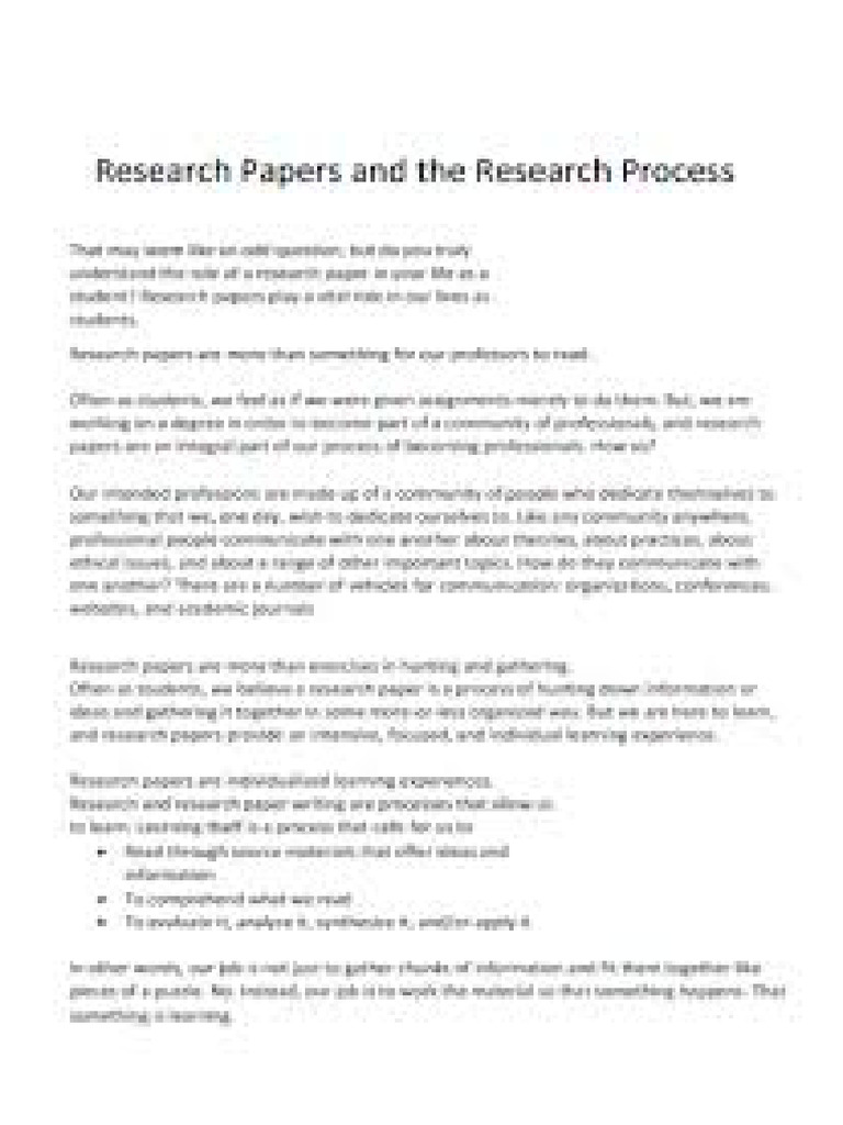 The Research Purpose and Its Procedure | PDF