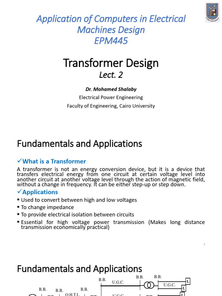 EPM445_Lecture 2_Fundamentals of Transformers | PDF | Transformer ... EPM445_Lecture 2_Fundamentals of Transformers | PDF | Transformer ...