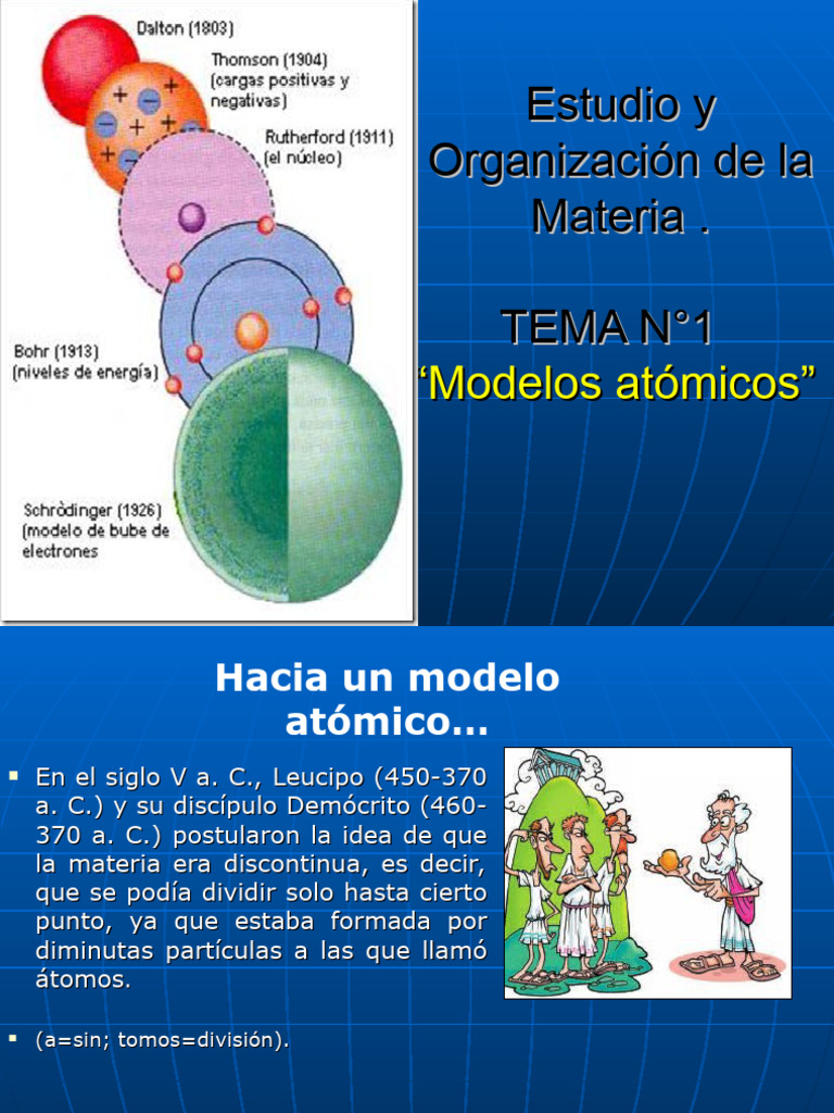 Modelos Atomicos | PDF | Núcleo atómico | Átomos