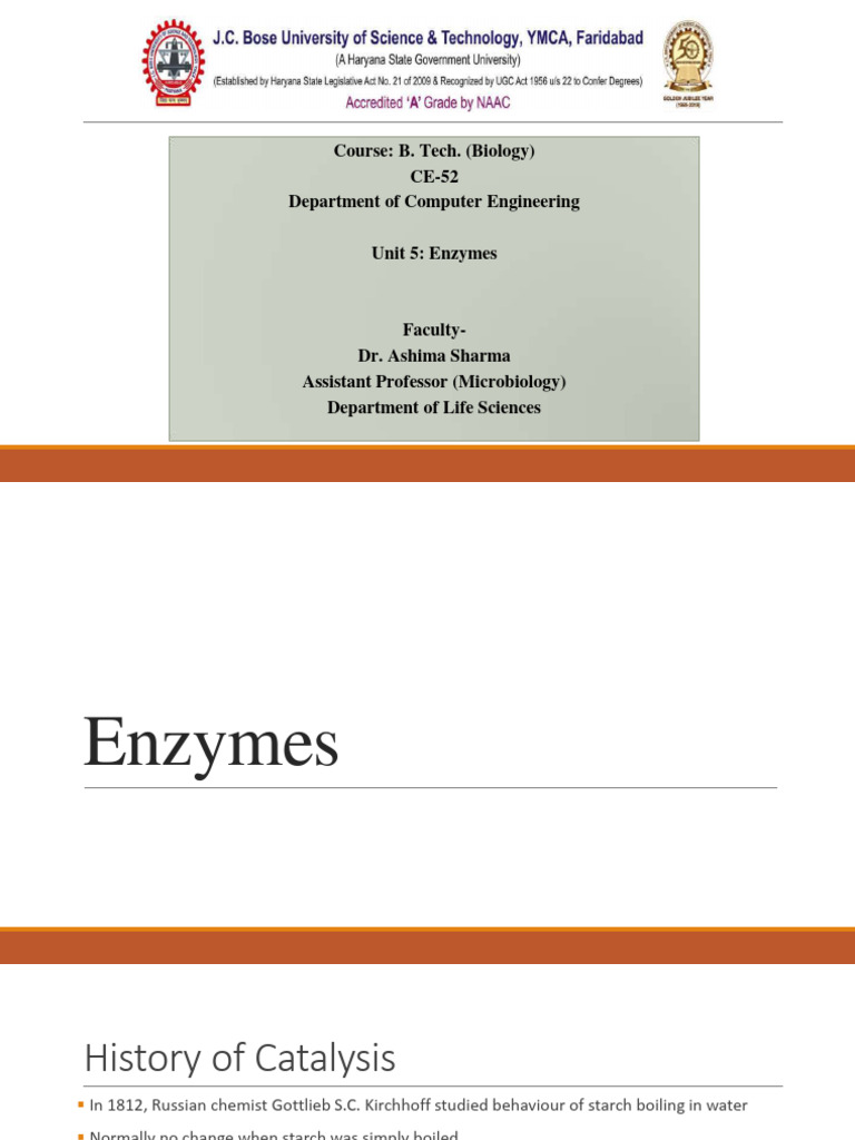 Unit 5-Enzymes | PDF | Enzyme | Enzyme Inhibitor Unit 5-Enzymes | PDF | Enzyme | Enzyme Inhibitor