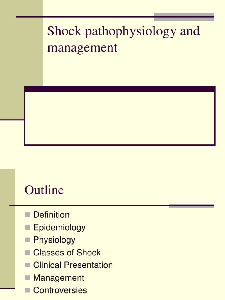 Shock Pathophysiology and Management | PDF | Shock (Circulatory) | Sepsis