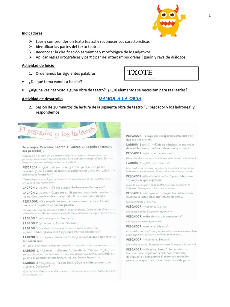 Texto Teatral | PDF | Caperucita Roja | Teatro