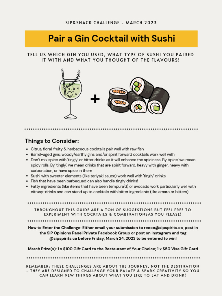SIP Panel - Gin 101 & Cocktails Guide | Download Free PDF | Gin ...