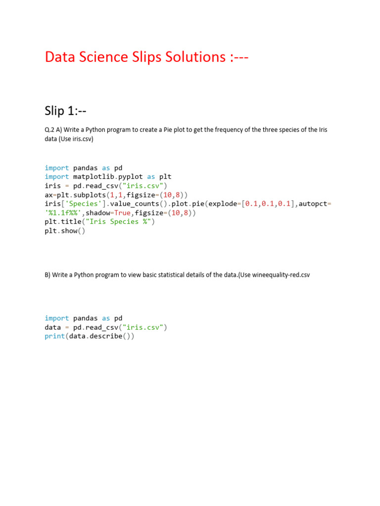 DS Slips Solutions Sem 5 | PDF | Computer Programming