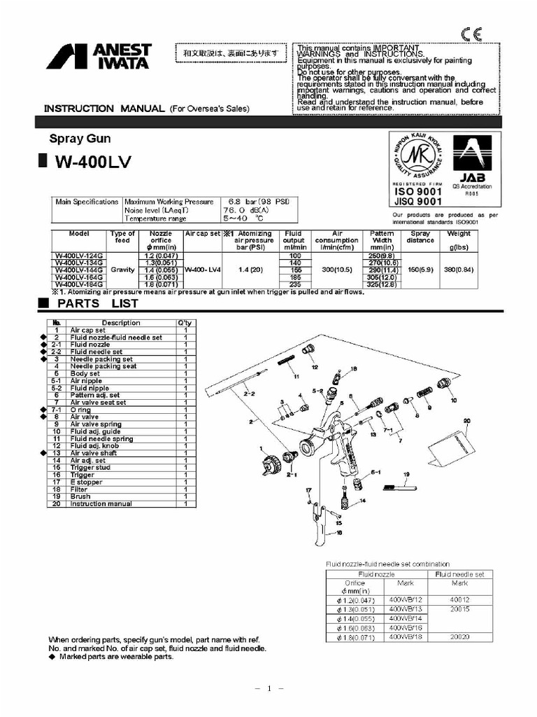 W400-LV-Compliant-Spray-Gun | PDF