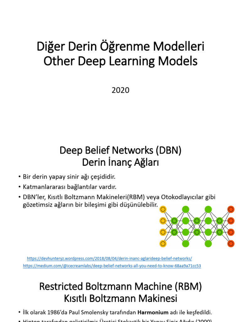 07_1_Diğer Derin Öğrenme Modelleri v3 | PDF