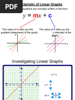 GCSE Maths: Straight Line Graphs Worksheet | PDF | Slope | Gradient