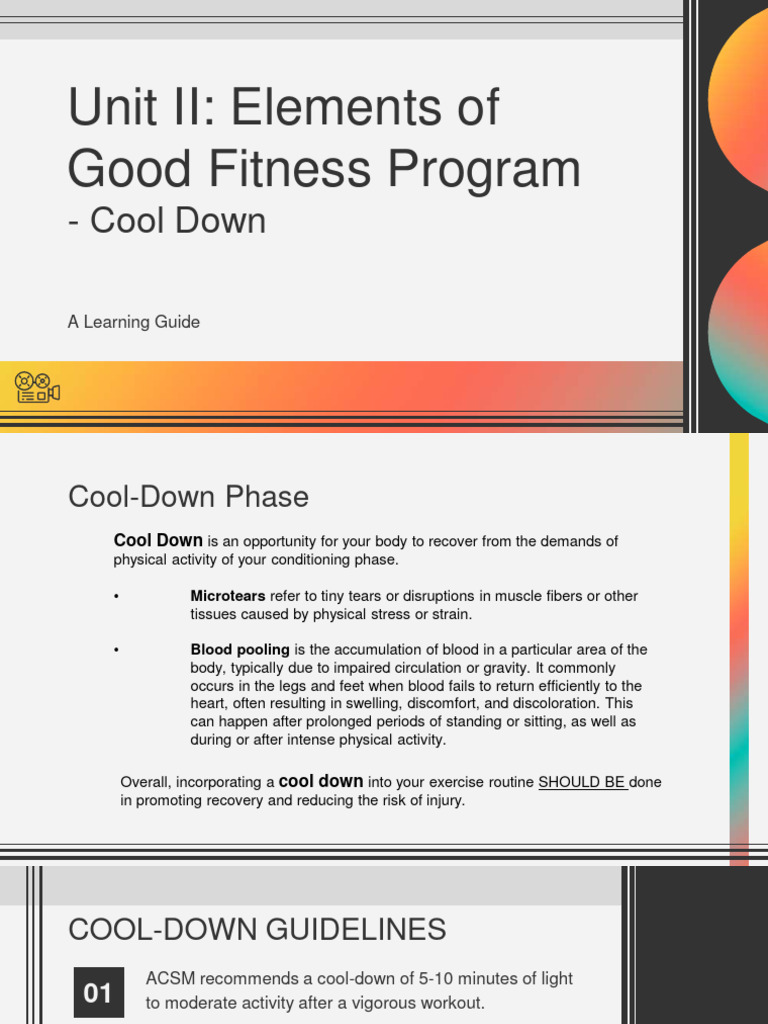 Effective Cool-Down Techniques Guide | PDF | Physical Fitness ...