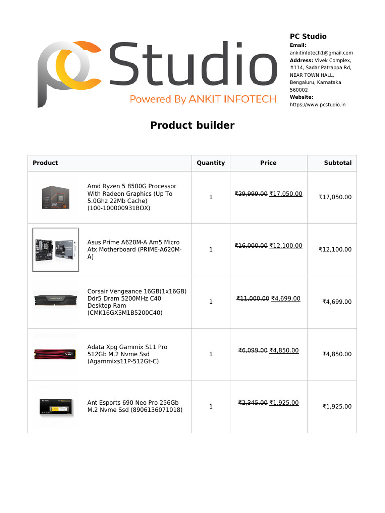 ProductBuilder | PDF | Computer Science | Computer Hardware