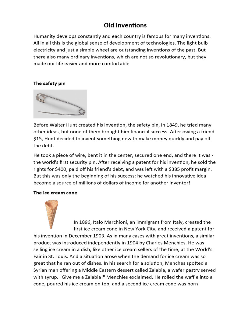 Notable Everyday Inventions Explained | PDF | Invention