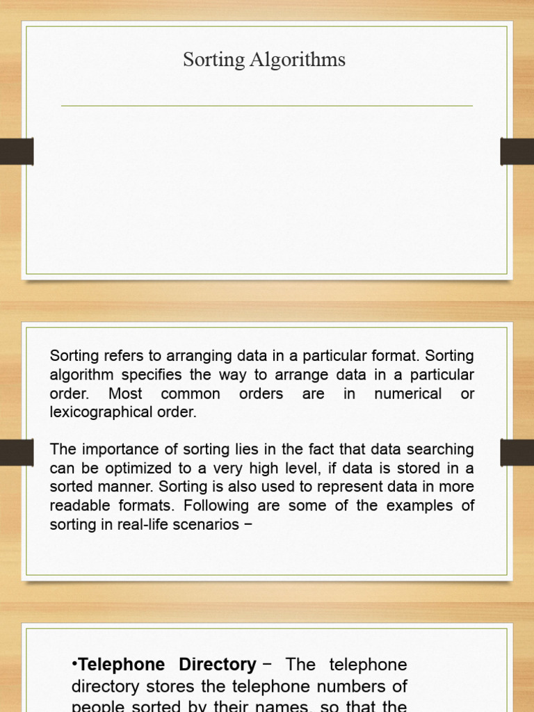 Unit 6 Sorting Algorithms Modified | PDF | Algorithms And Data Structures | Algorithms
