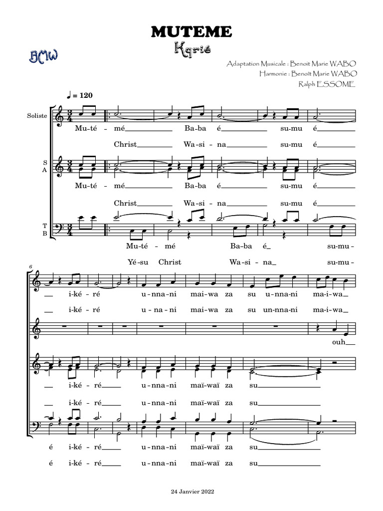 Mutémé (BMW & Ralph) Kyrié | PDF