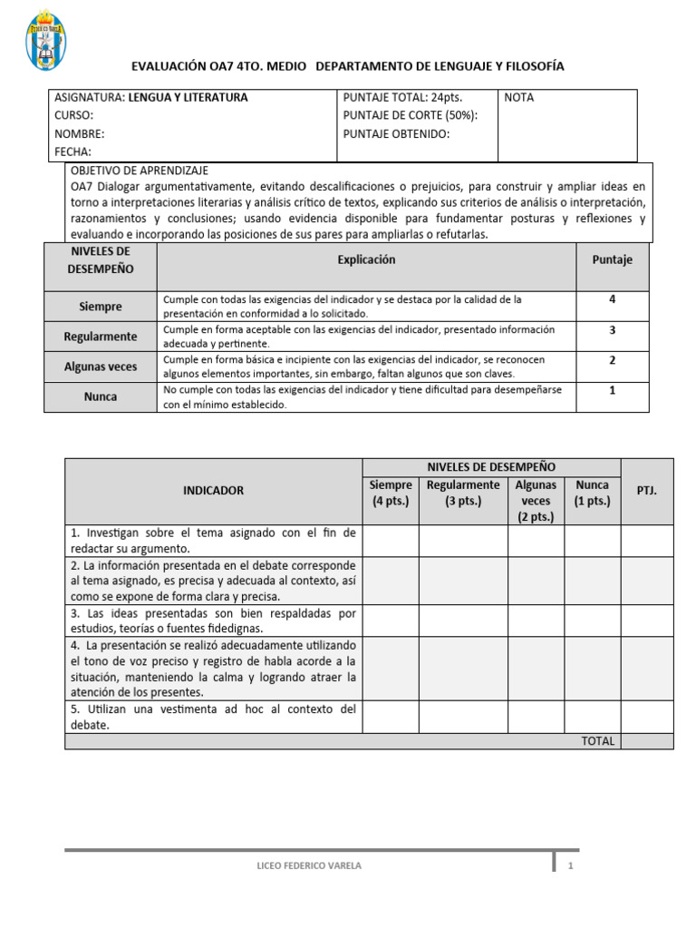 Oa7 Debate | PDF | Cognición