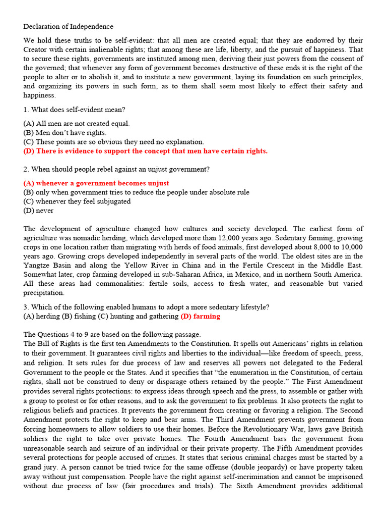 Practice For Batch - 3 - Mid - Term - Exam - Pre - GED - SEC | Download Free PDF | Sixth ...