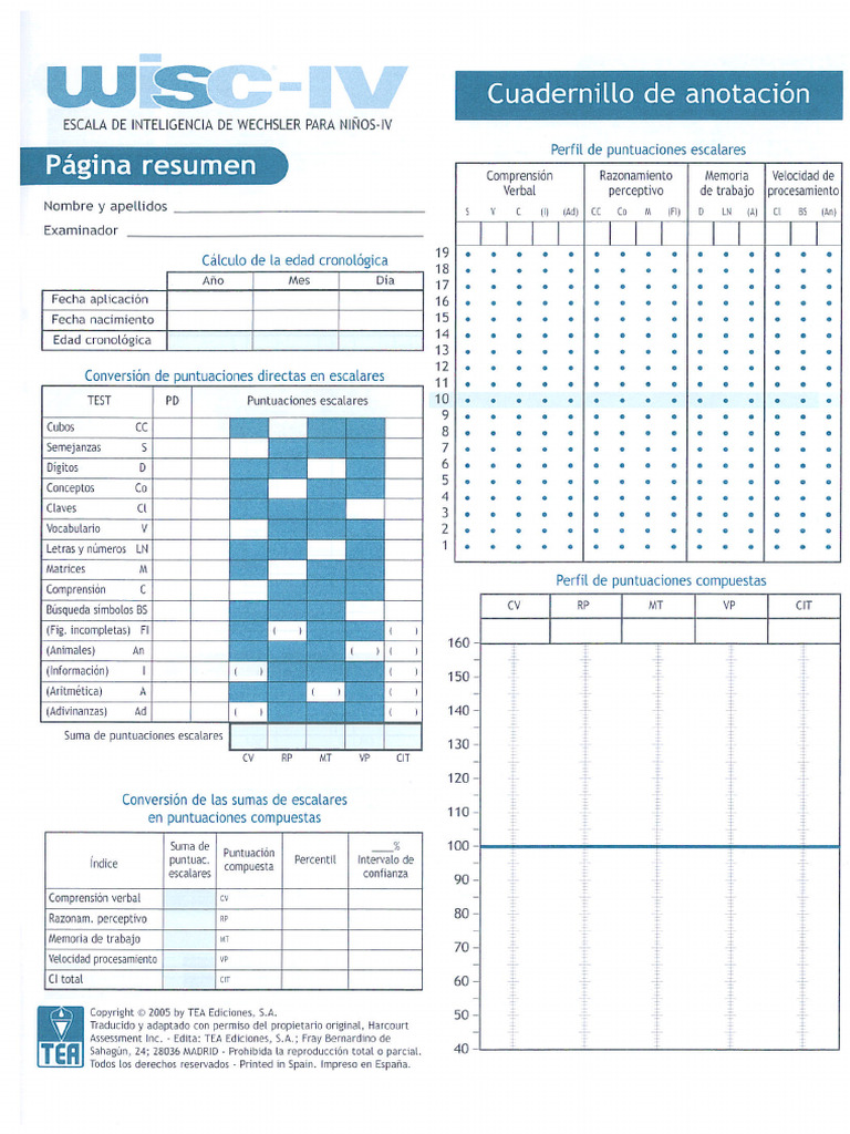 Wisc IV.español | PDF