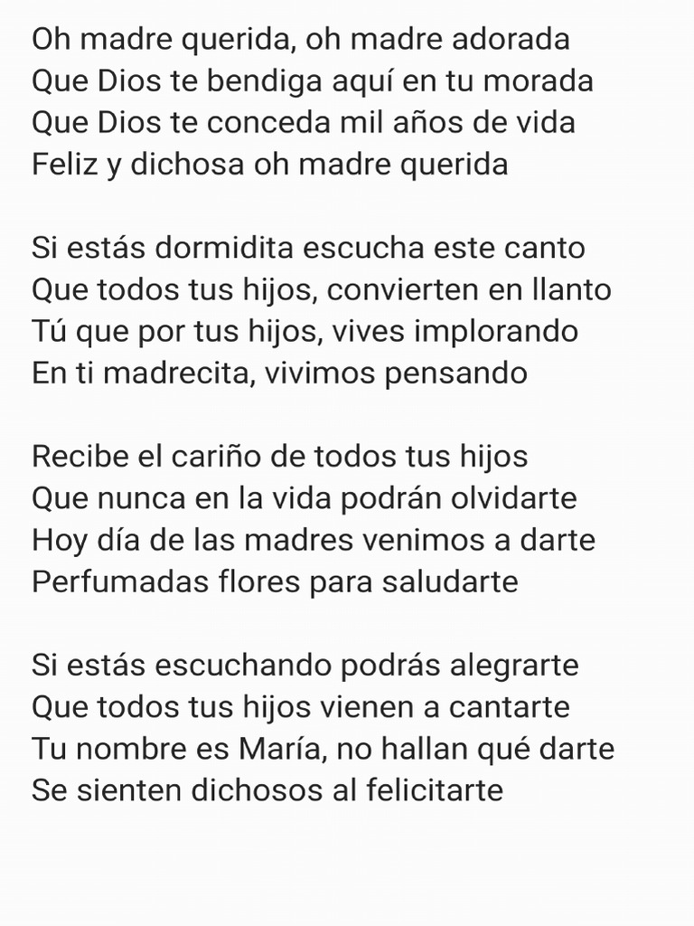 Oh Madre Querida - 210218 - 184556 | PDF