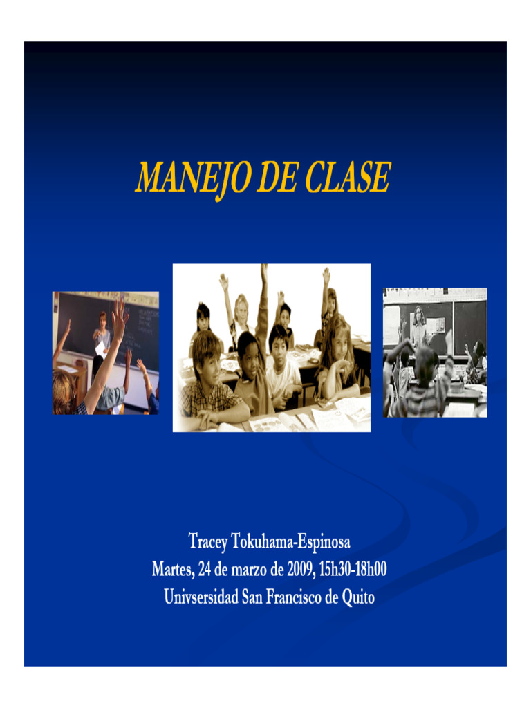 Manejo de Clases | PDF | Disciplinas | Cognición