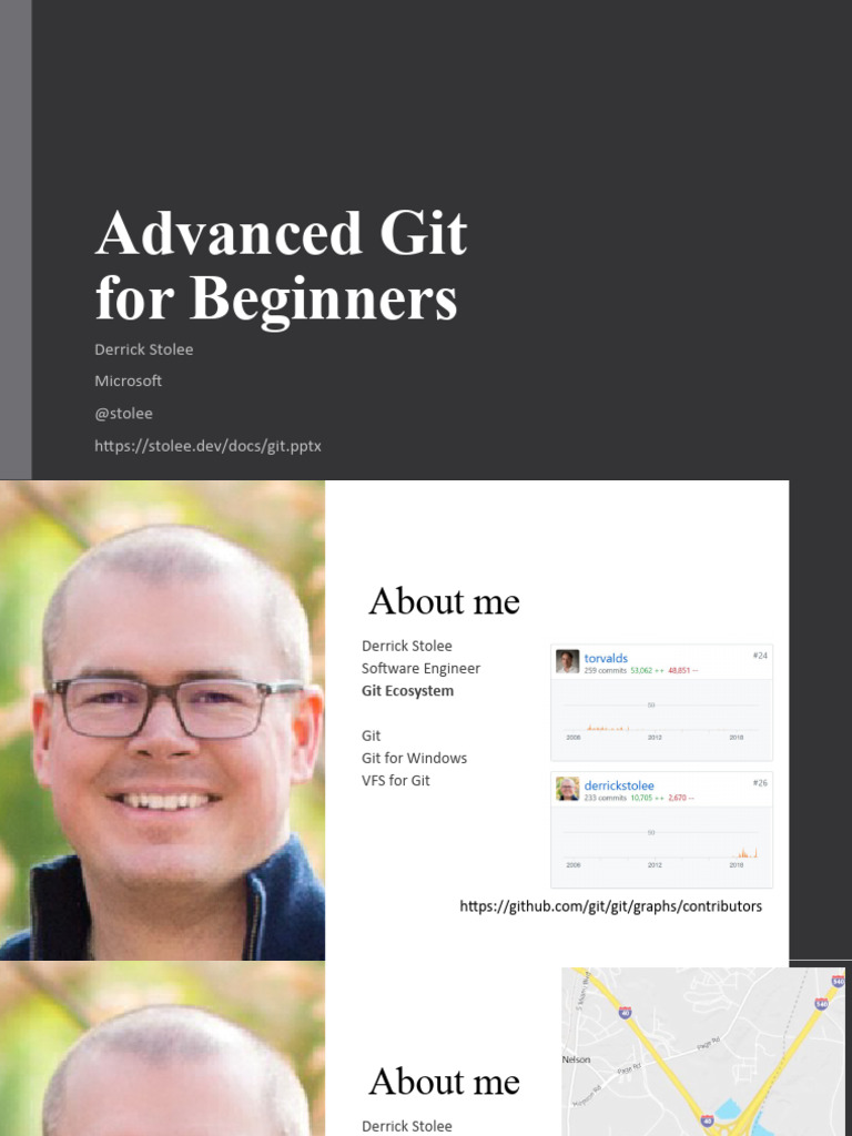 Advanced Git For Beginners Derrick Stolee Microsoft Stolee Pdf Computer File System Software 1503