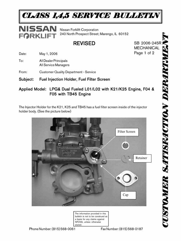 L01 - L02 K21 & K25 Engine Service Manual Fuel System | PDF