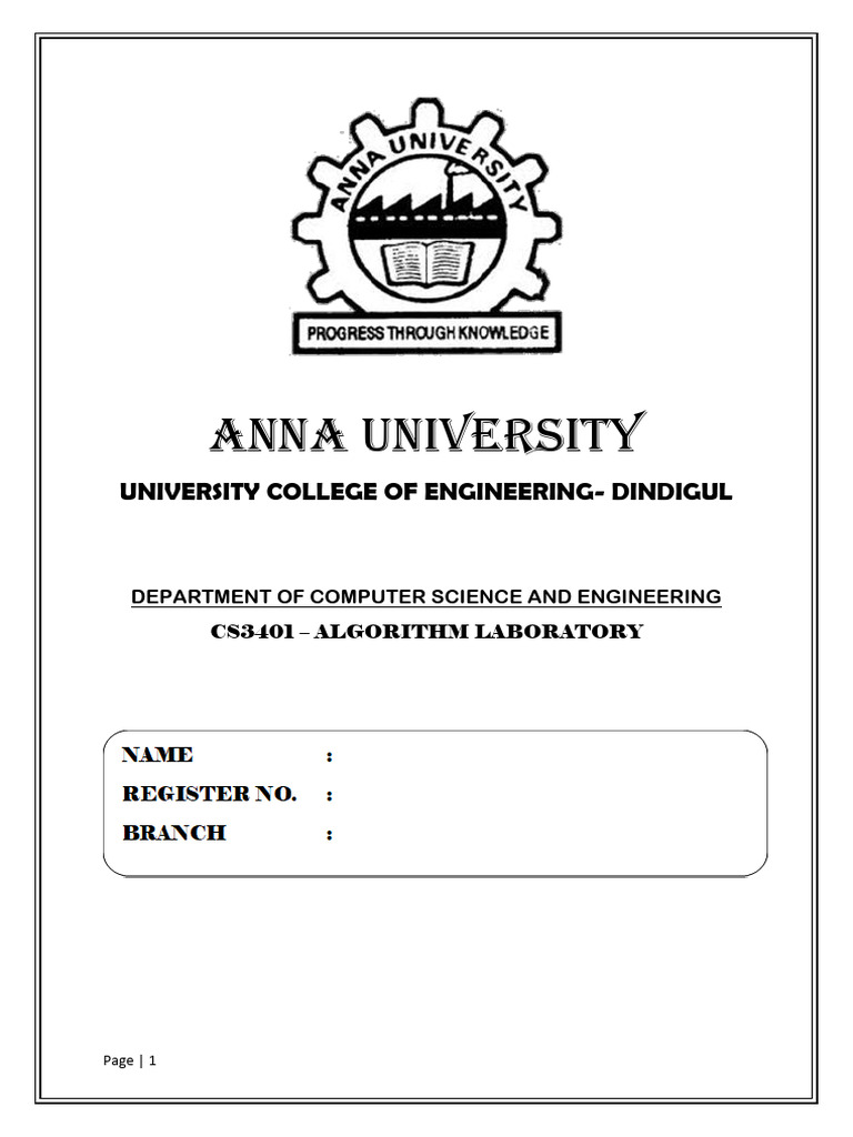 Cs3401 Algorithm Pdf Vertex Graph Theory Theoretical Computer Science 
