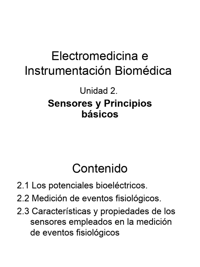 Elecmed 02 | PDF | Sensor | Medición